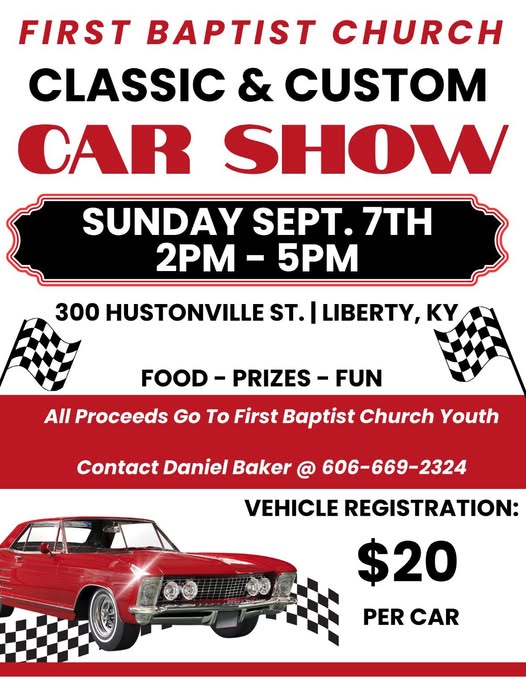 First Baptist Church Classic & Custom Car Show - Kentucky Motorsports ...